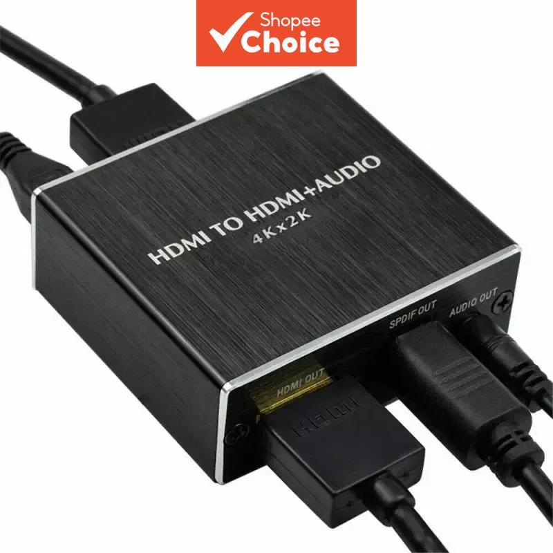 Extrator De Áudio HDMI 4K Toslink SPDIF Óptico + Conversor Estéreo De 3 ...