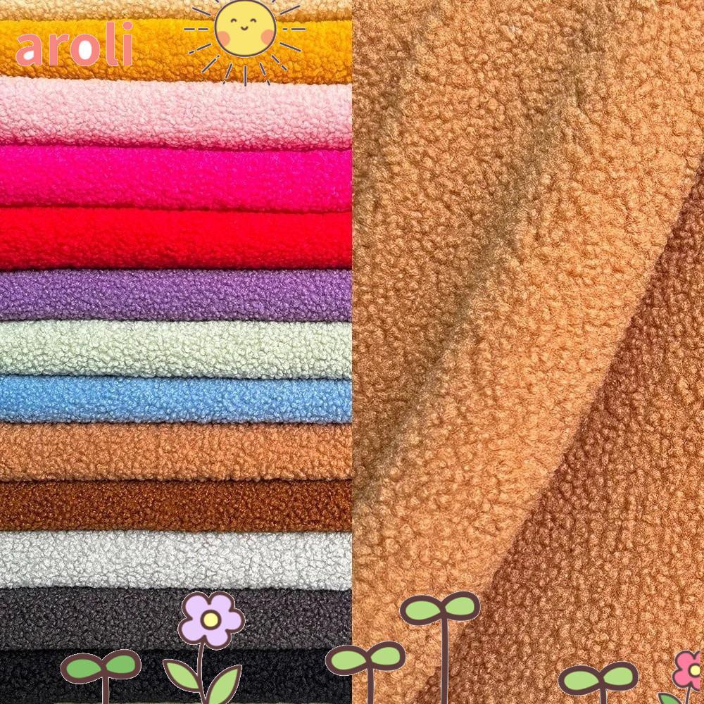 Tecido De Lã Coral AROLI , De Cordeiro Falso De Pelúcia 160x100cm ...
