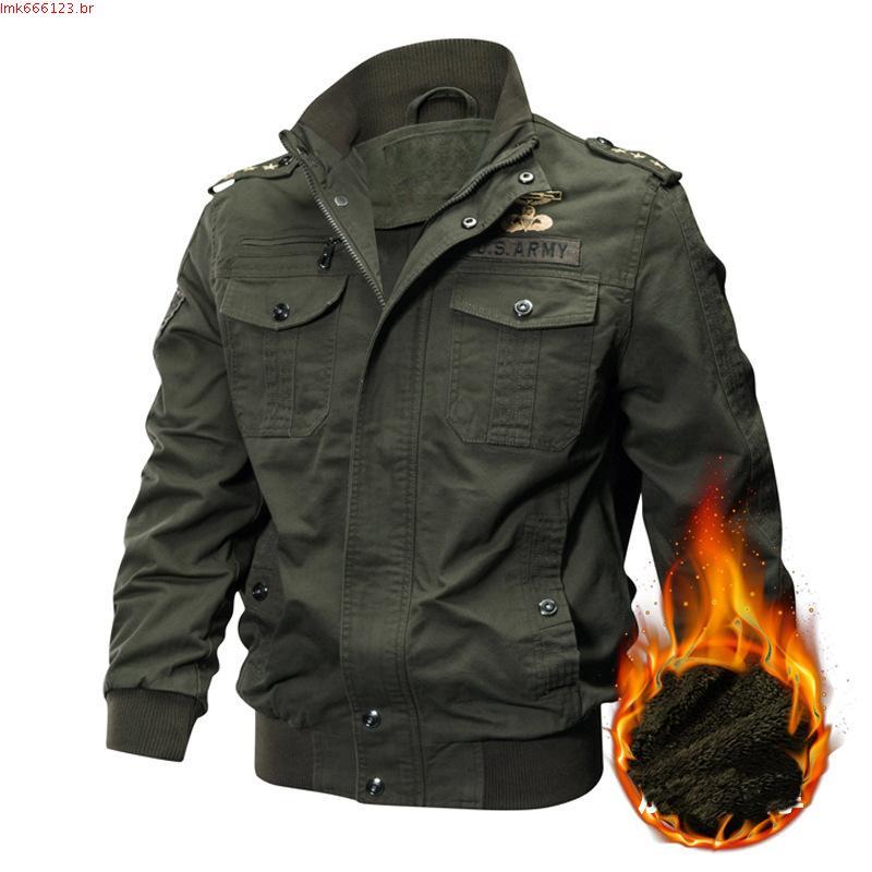 Jaqueta Bomber Homem Casacos casual De Algodão M-6XL Plus Vestuário ...