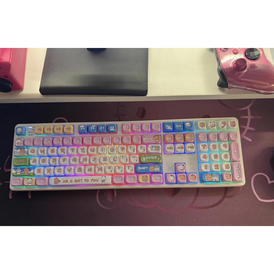 Bu Yi Er Keycaps 120 + Teclas MOA/Cherry Profile PBT Wooting Aula F75 ...