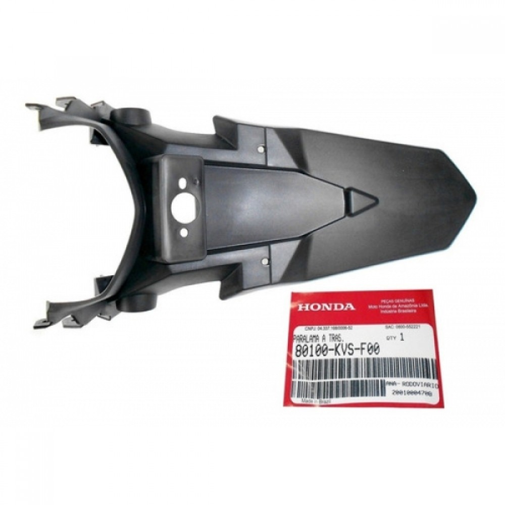 Paralama Traseiro Suporte Placa Moto Cg Titan Fan 150 14/15 Fan 125 Fan ...