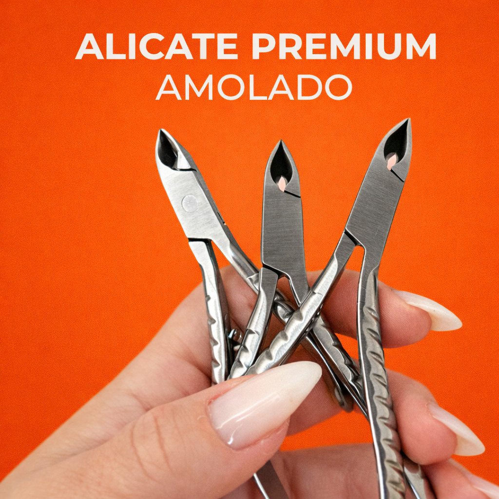 Kit Alicates de Cutícula Amolado Profissional Premium Manicure ...
