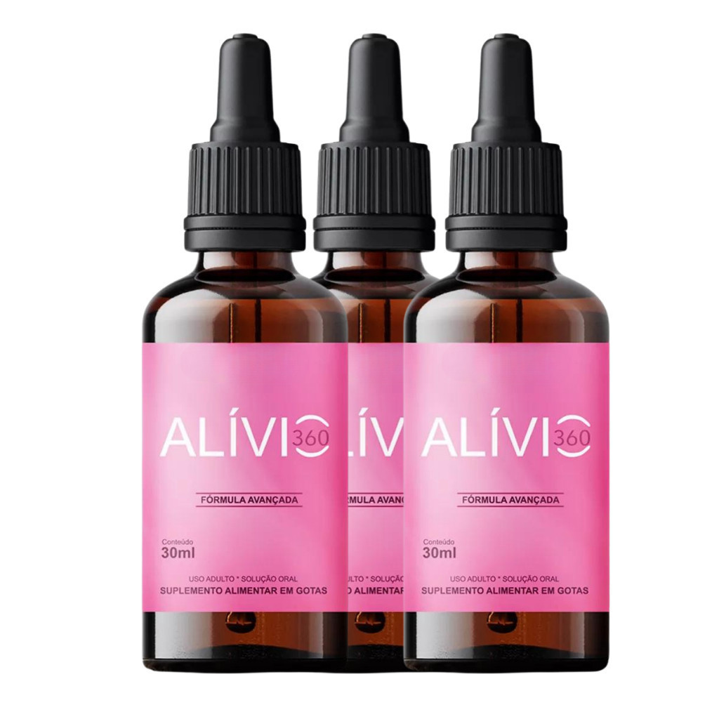 3 Alivio 360 Original 30ML Gotas Auxilio na Menopausa | Shopee Brasil