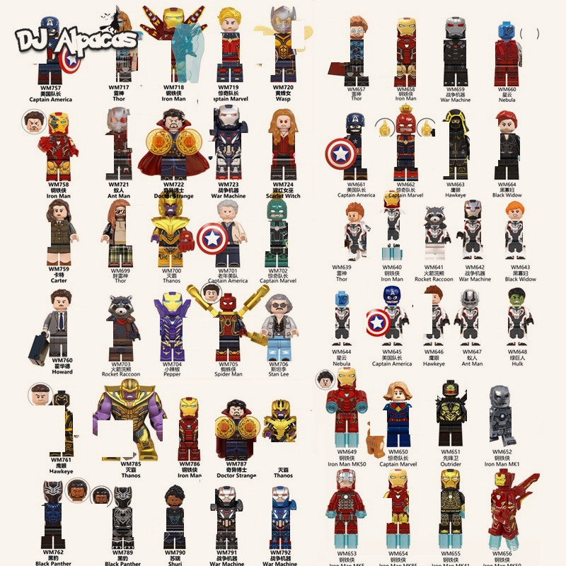 Blocos De Construção Figuras Brinquedo Colecionável WM721 WM722 WM723 ...