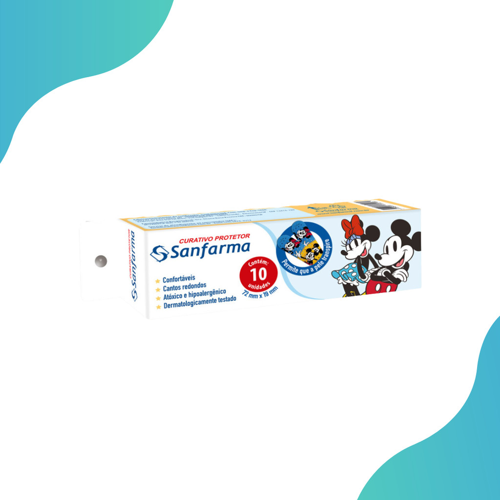 Curativo Band-aid Mickey & Minnie 10 Unidades | Shopee Brasil