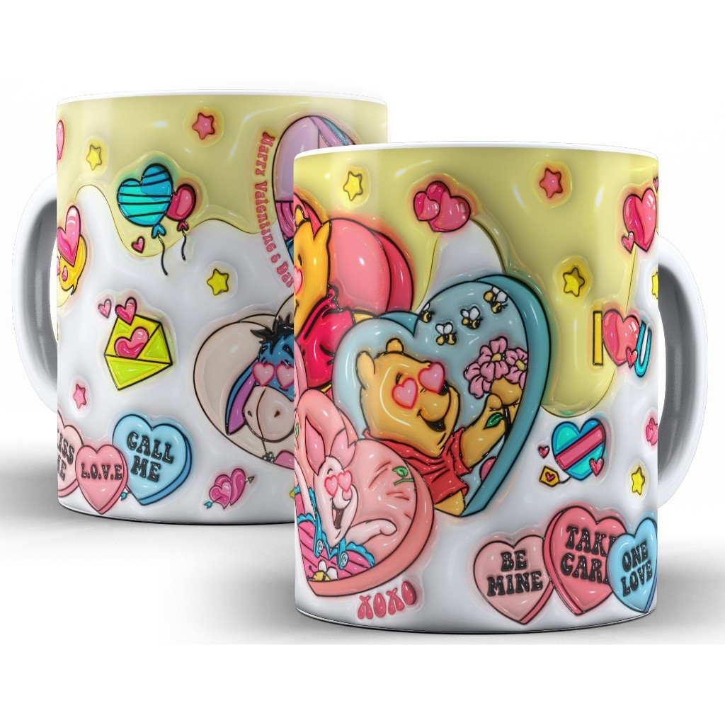 Caneca Xícara Lilo e Stitch Disney Efeito 3D Personalizada Mod 1 ...