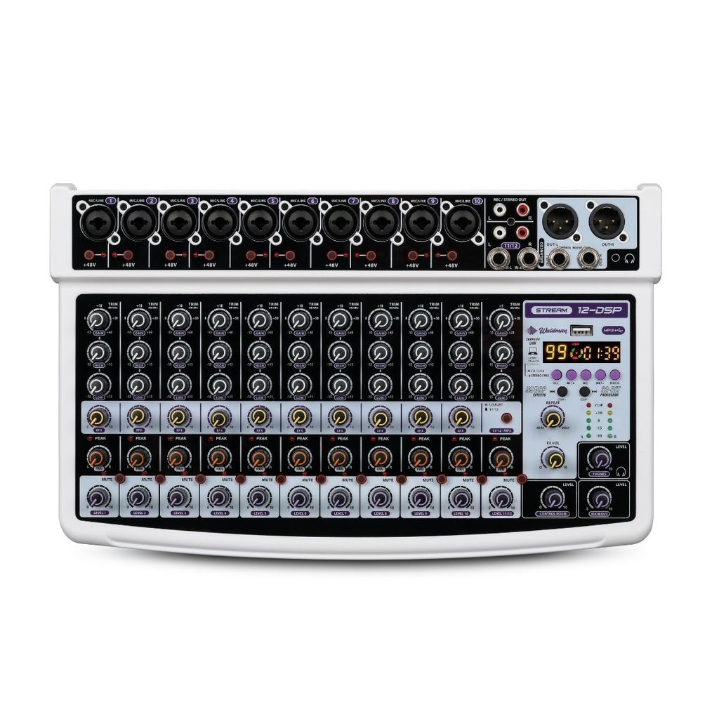 Mesa de Som Mixer 12 Canais Waldman com Interface ST-12DSP | Shopee Brasil