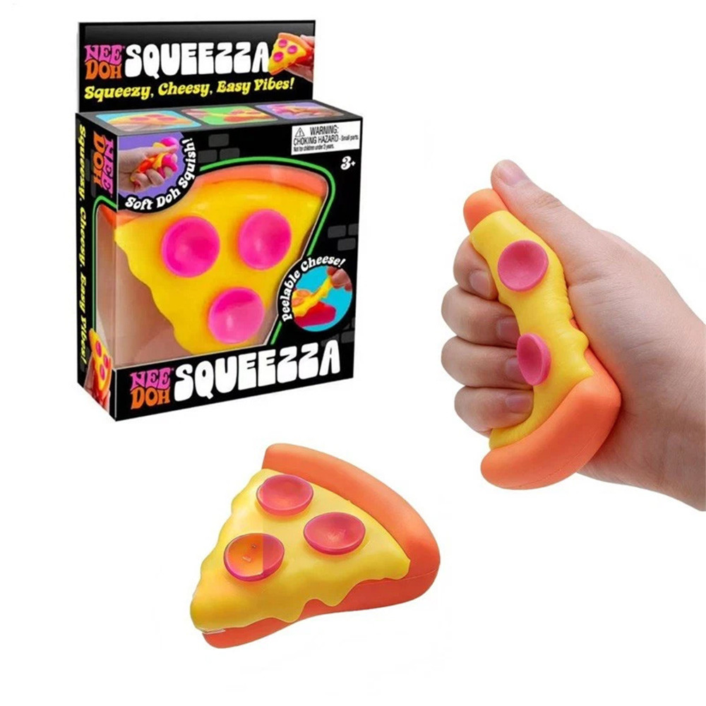 Nee Doh Squeeza Pizza Slice Squeeze Ball Soft Doh Squish Needoh 1pc ...