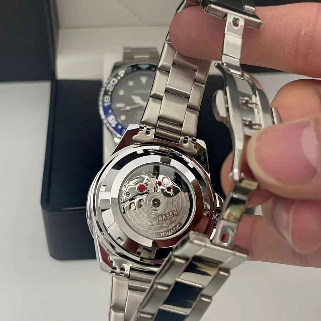 Relógio mecânico automático masculino Jiubaosen, TDVL à prova d'água de ...