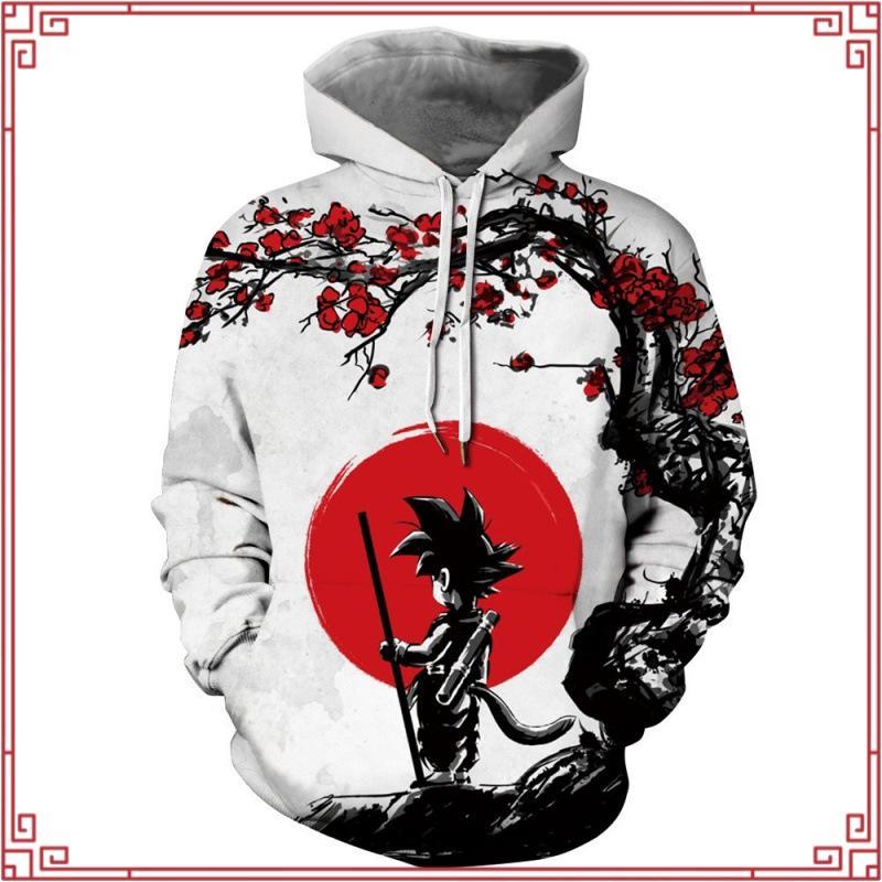 Moletom Dragon Ball Goku Blusa De Frio Casaco De Frio Algodao Preto ...