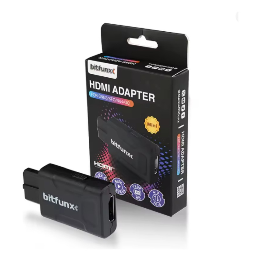 Adaptador Conversor Bitfunx Hdmi N64, Game Cube, Snes, Fmc | Shopee Brasil