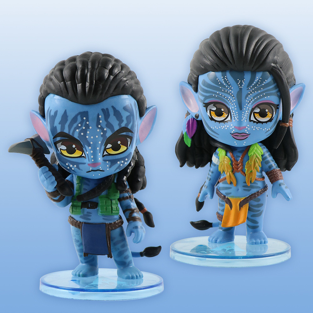 Conjunto de Figuras Chibi Avatar: O Caminho da Água - Jake Sully ...