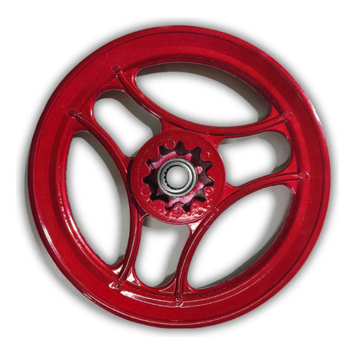 Polia Alumínio Sem Pinhão Sem Rolamentos Mobilete Bikelete | Shopee Brasil