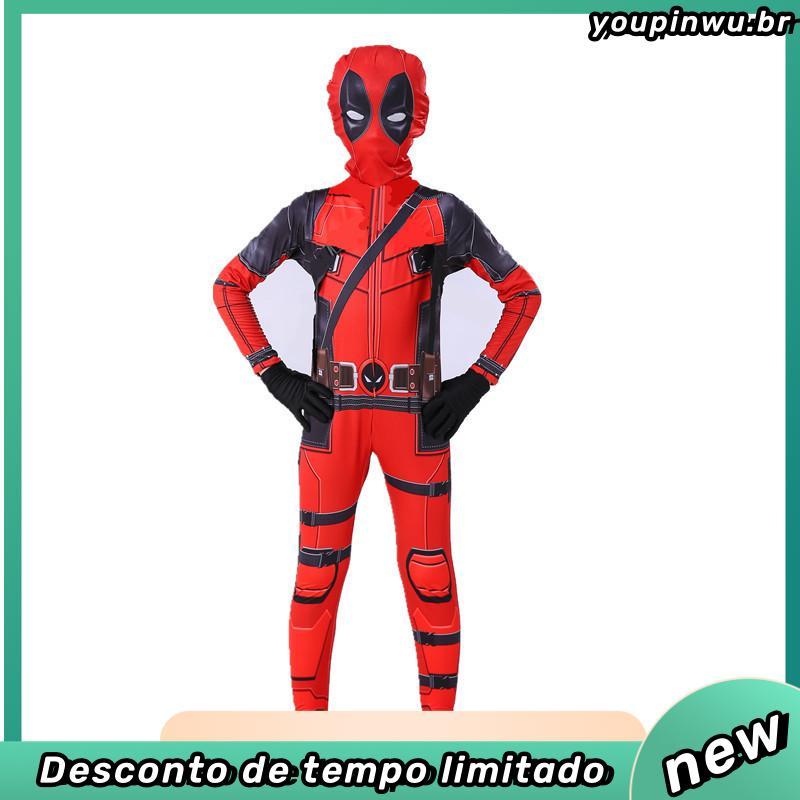 Crianças Deadpool Pantera Veneno Capitão América Fantasia De Halloween ...