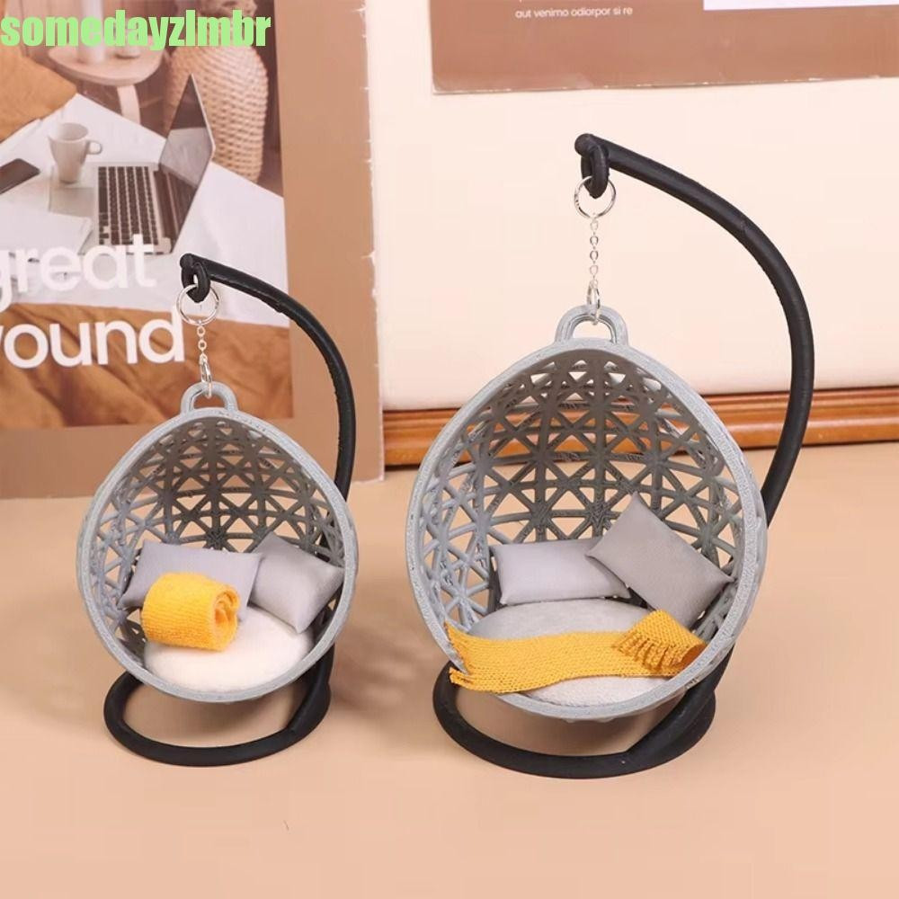 SOMEDAYZL0M Cadeira Suspensa Em Miniatura , Ornamento De Balanço Para ...