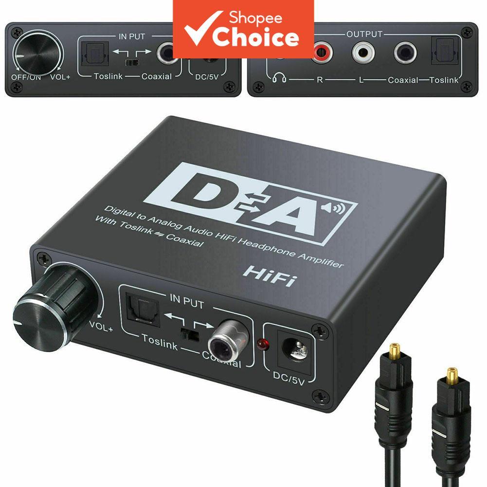 Conversor De Áudio Digital Para Analógico HIFI DAC Adaptador RCA De 3.5 ...