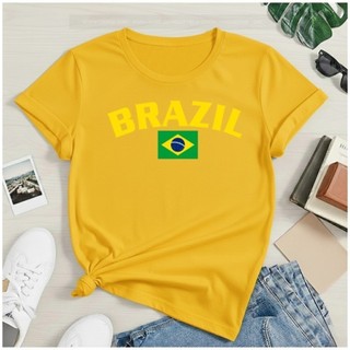 Camiseta Unissex Brasil Copa do Mundo Lançamento Camiseta 100% Algodão ...