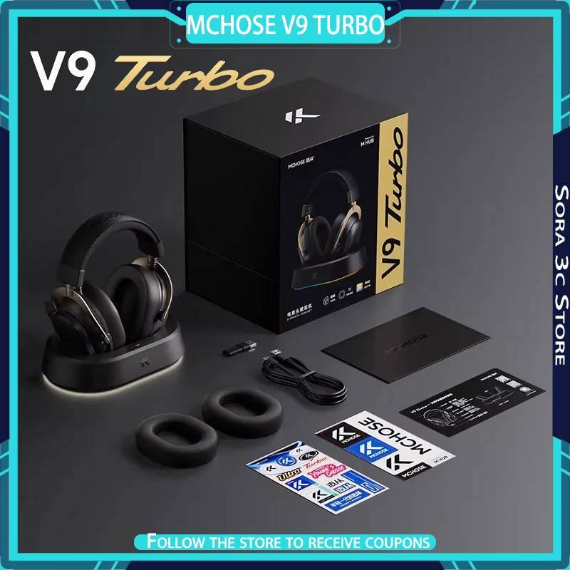 MCHOSE V9 Turbo Plus Gaming Headset Fones De Ouvido De Carregamento Sem ...
