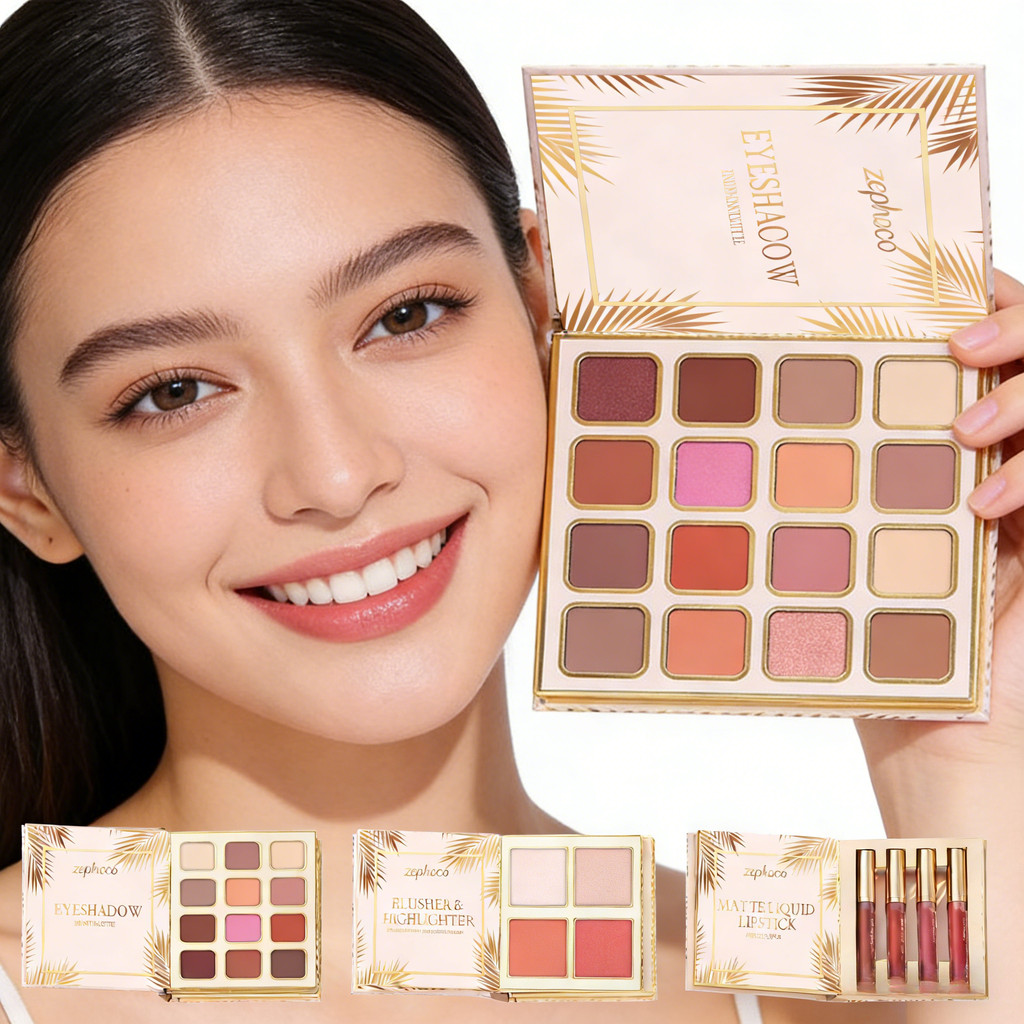 Paleta De Maquiagem All-in-One Tropical Gold – Estojo Dobrável Com ...