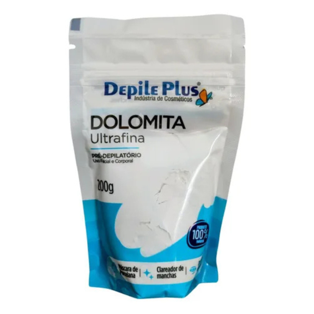 Talco Dolomita Corporal e Facial Depile Plus 200g | Shopee Brasil