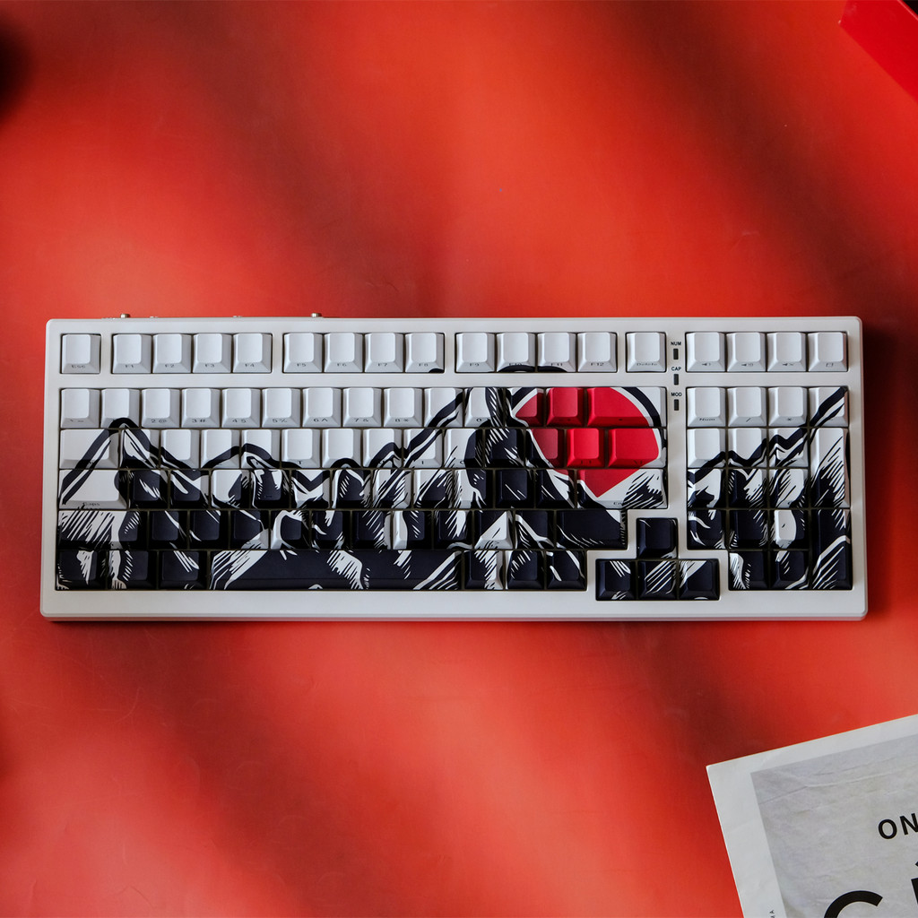 Red Rising Side Gravura Translúcido Keycap PBT Original Fábrica ...