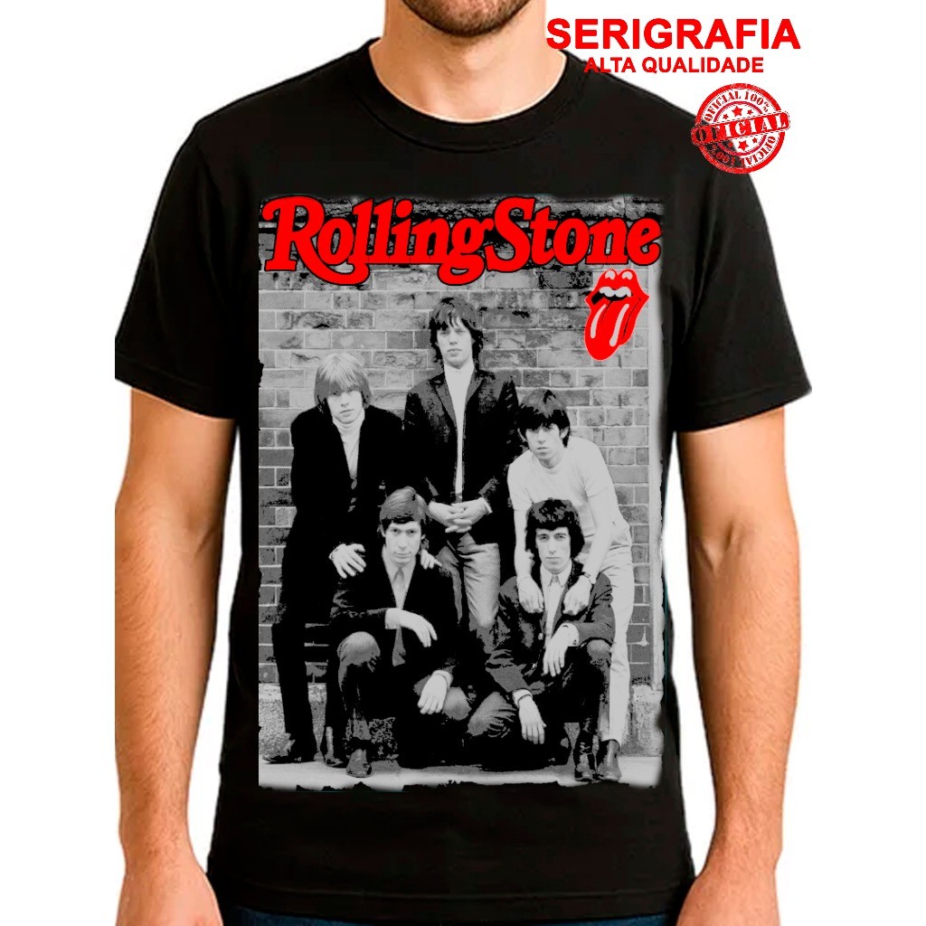 Camisa Rolling Stones - Camiseta de Banda Rock Unissex | Shopee Brasil