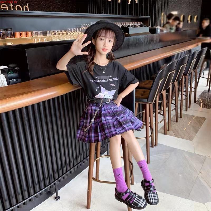 Sanrio New Kawaii Kuromi Dress For Kids Girl Cute Cartoon Jk College ...