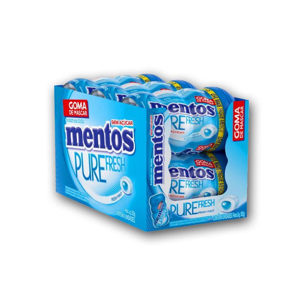 Chiclete Mentos Pure Fresh Mint Big 6UN x 92G | Shopee Brasil