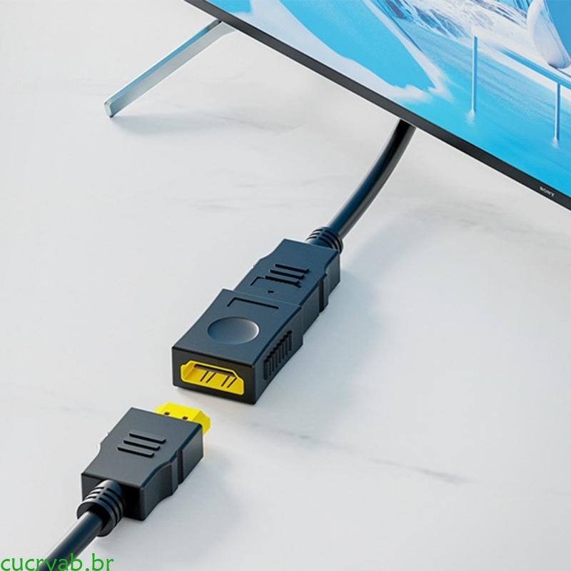 cucryab HDTV Fêmea Para Conector Adaptador Extensão Suporte 4K 60Hz 2K ...