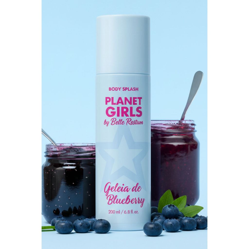 Body Splash Blueberry Planet Girls Azul Claro | Shopee Brasil