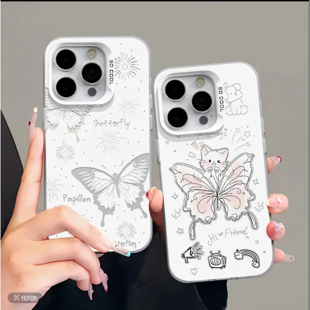 Capa De Telefone Com Padrão De Borboleta Redmi A3 A5 9A 10C 12C 13C 14C ...