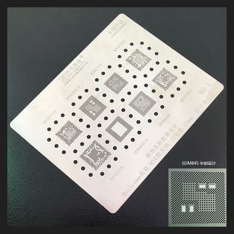 Amaoe MQ1 MQ2 MQ3 MQ4 MQ 5 MQ6 BGA Reballing Stencil Planta Rede De ...
