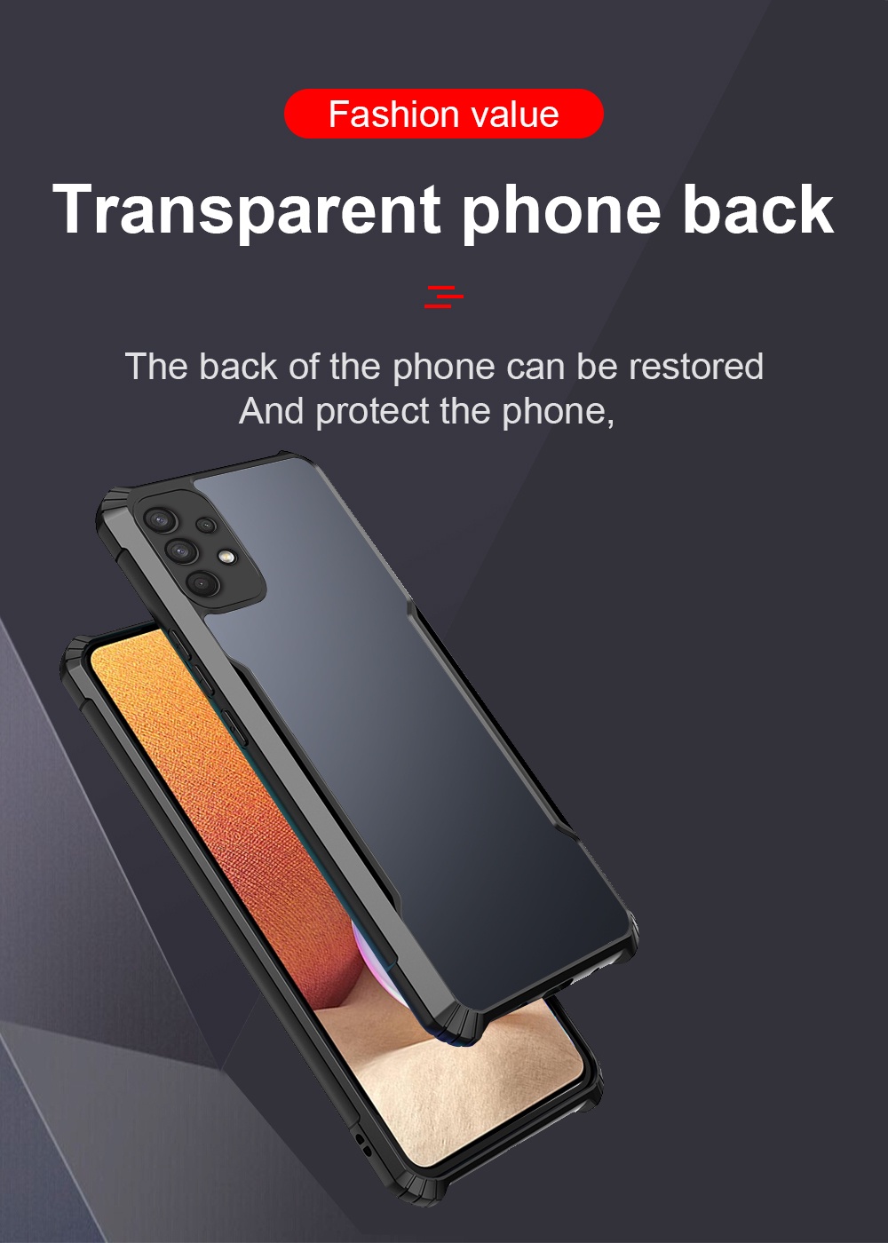 Capa Transparente Anti-Impacto Para Samsung Galaxy S22 S21 S20 FE Plus Ultra Note 20 De Acrílico ...