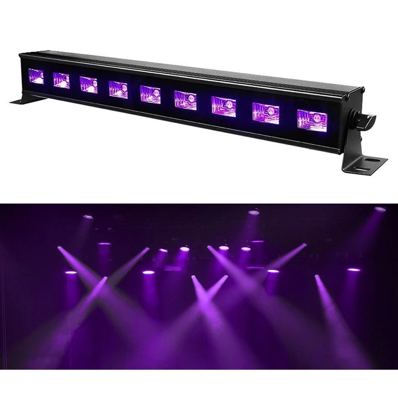 Luminária Barra De Luz Negra Ultravioleta Para Discoteca 36w 9 Led`s ...