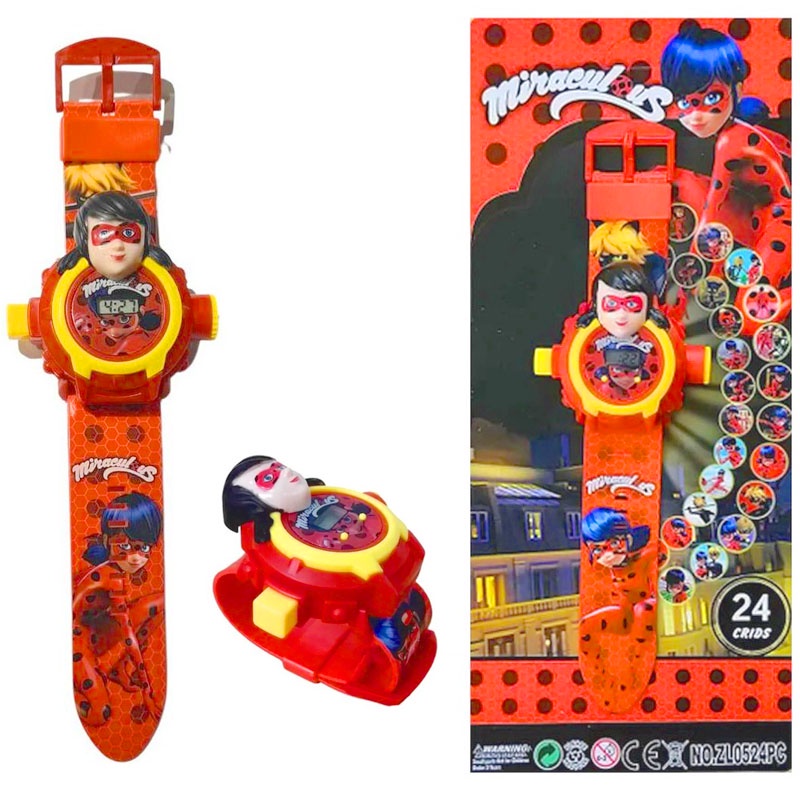 Relogio Digital Com Projetor Miraculous LadyBug Infantil | Shopee Brasil