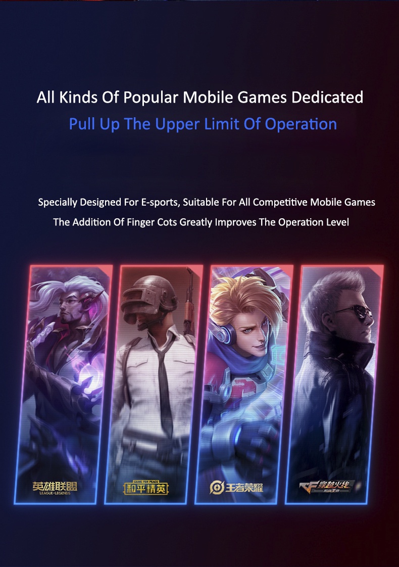 BlueWow One Piece/Free Fire Gaming Dedo Manga Luvas À Prova De Suor De ...