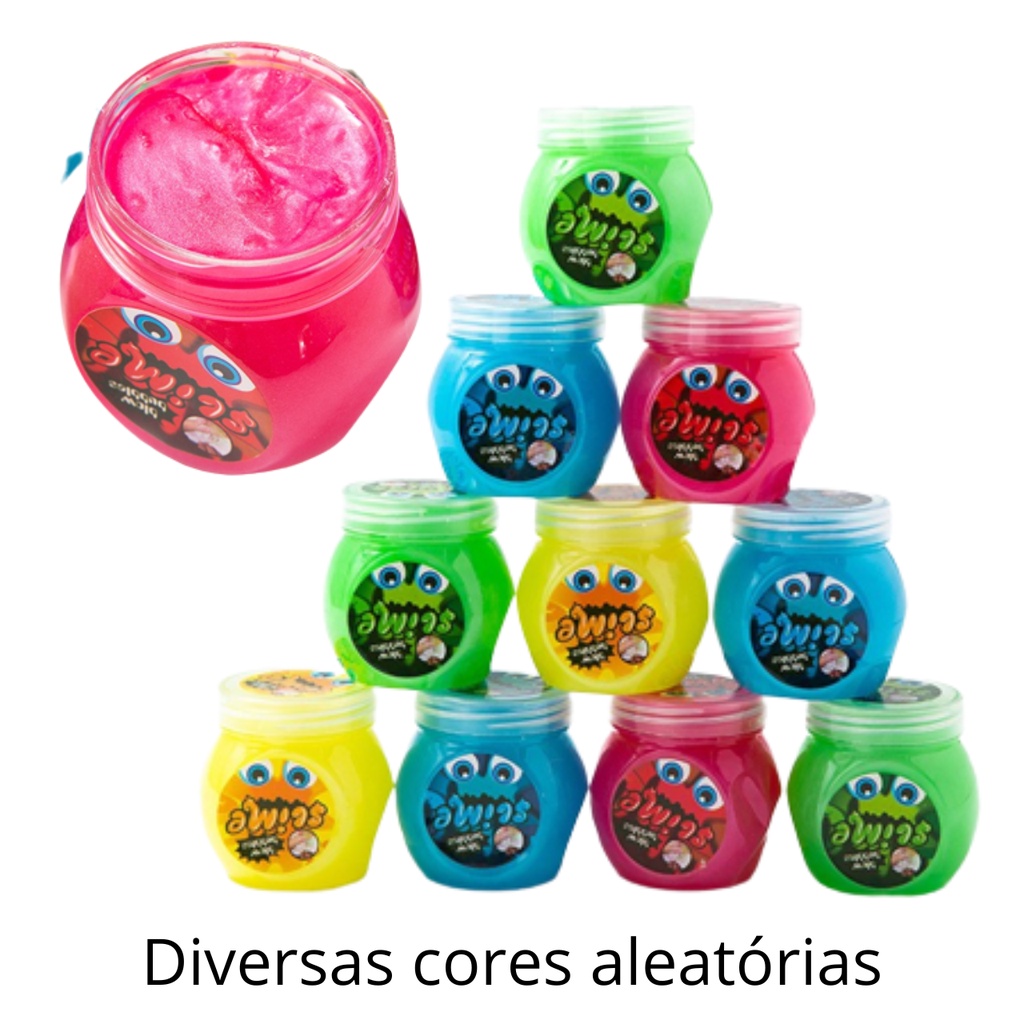 Slime Amoeba Geleca para crianças, cores diversas | Shopee Brasil
