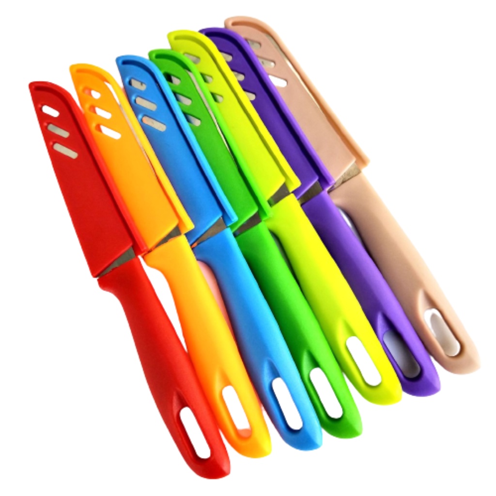 Faca Afiada Lâmina em Aço Inox Com Capa Protetora Pescaria - Escorrega ...