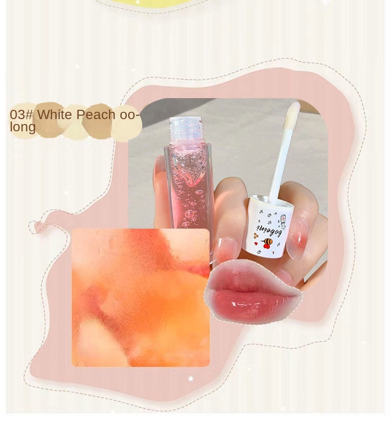 COD Velvet Matte Lip Glaze Peach Milk Honey Oil Hidratante Labial Longa ...