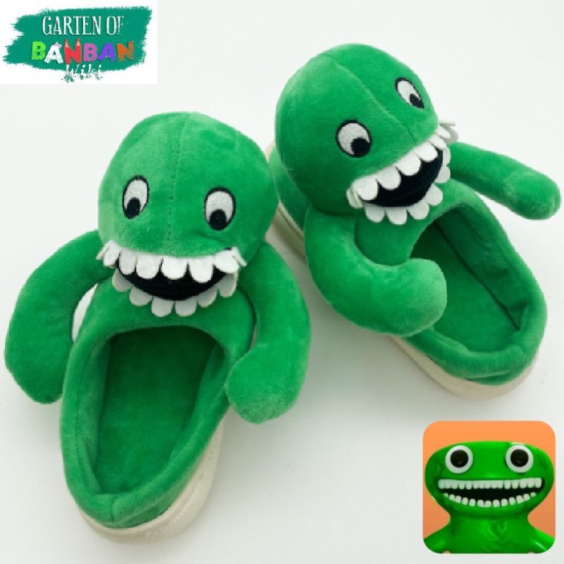 Novo Prezado De Banban Plush Slipper Verde Monstro Cartoon Personagem ...