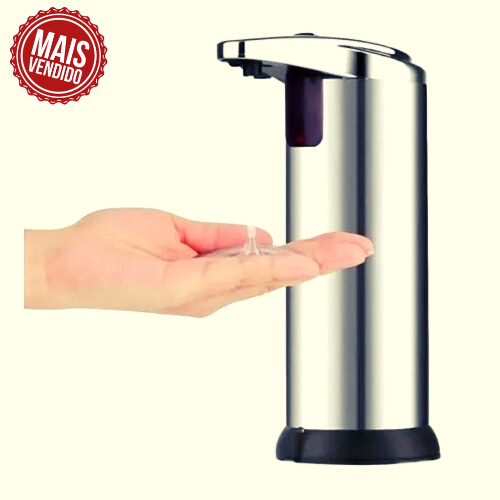Saboneteira Automatica com Sensor Dispenser Sabonete Liquido De Inox ...