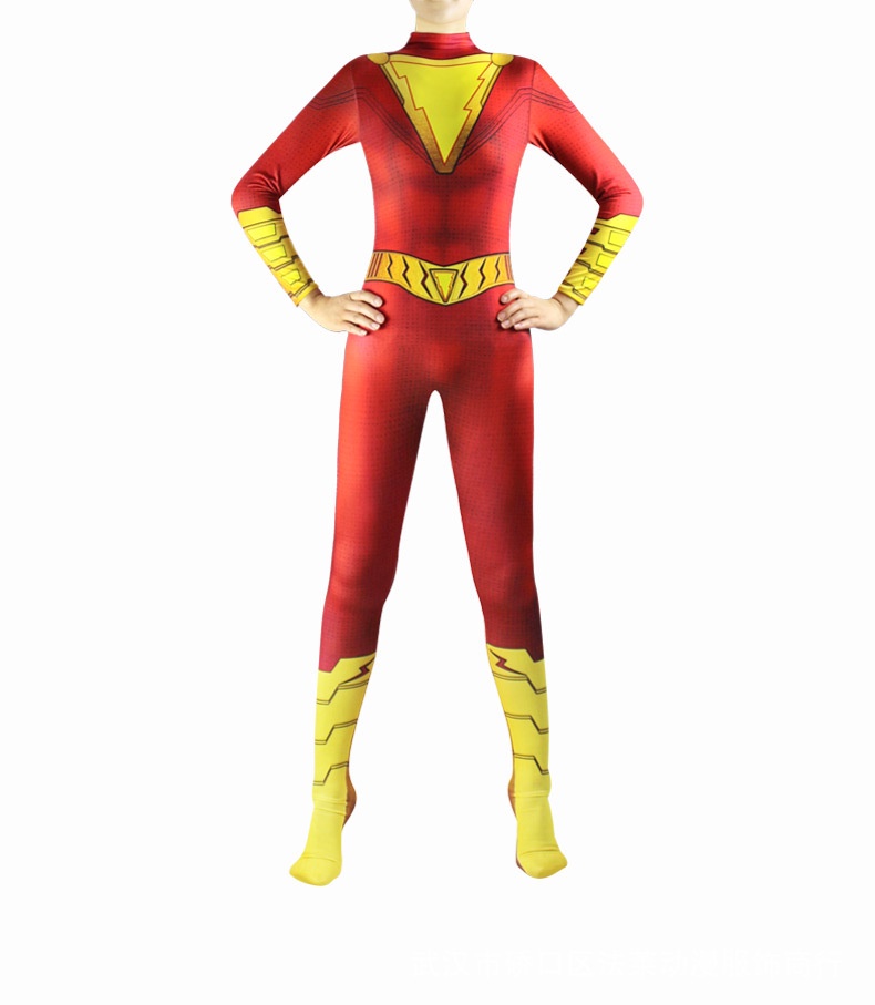 Billy Batson Cosplay Fantasia Para Meninos Homens Adultos Shazam ...