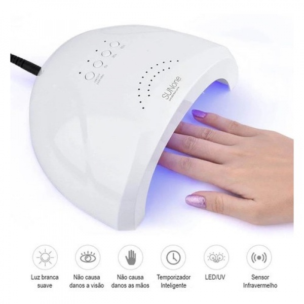 Cabine de secagem - Acrigel SUNone Professional UV+LED - 48w | Shopee Brasil