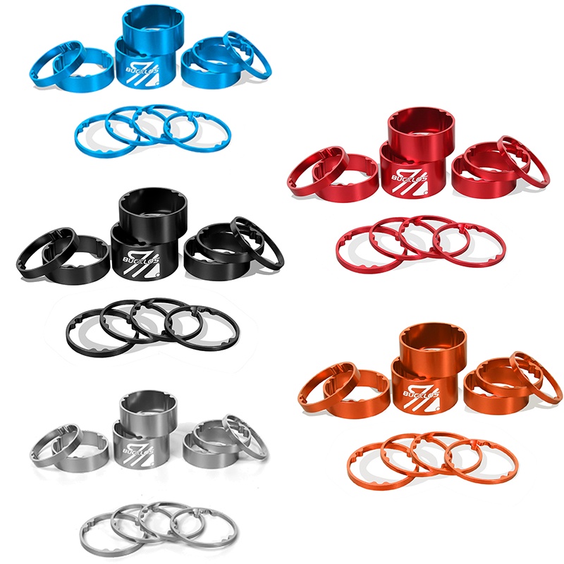 BUCKLOS Bike Headset 28.6mm Stem MTB Liga de Alumínio Espaçador de ...