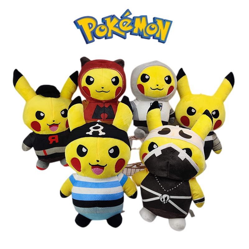 Boneca De Pelúcia Extra Fofa Pokemon Pikachu Villain Série , Perfeita ...