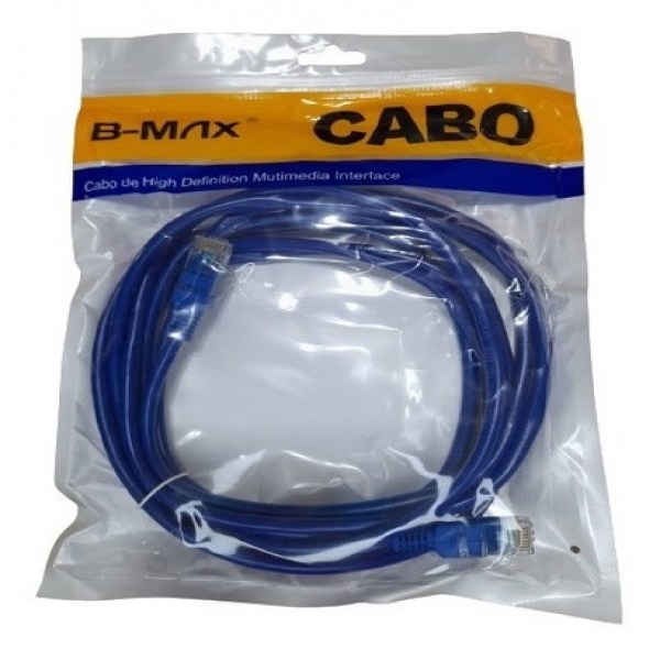 Cabo Rede 5m Cat5e Azul RJ45 Internet - Conector Rj45 novo | Shopee Brasil
