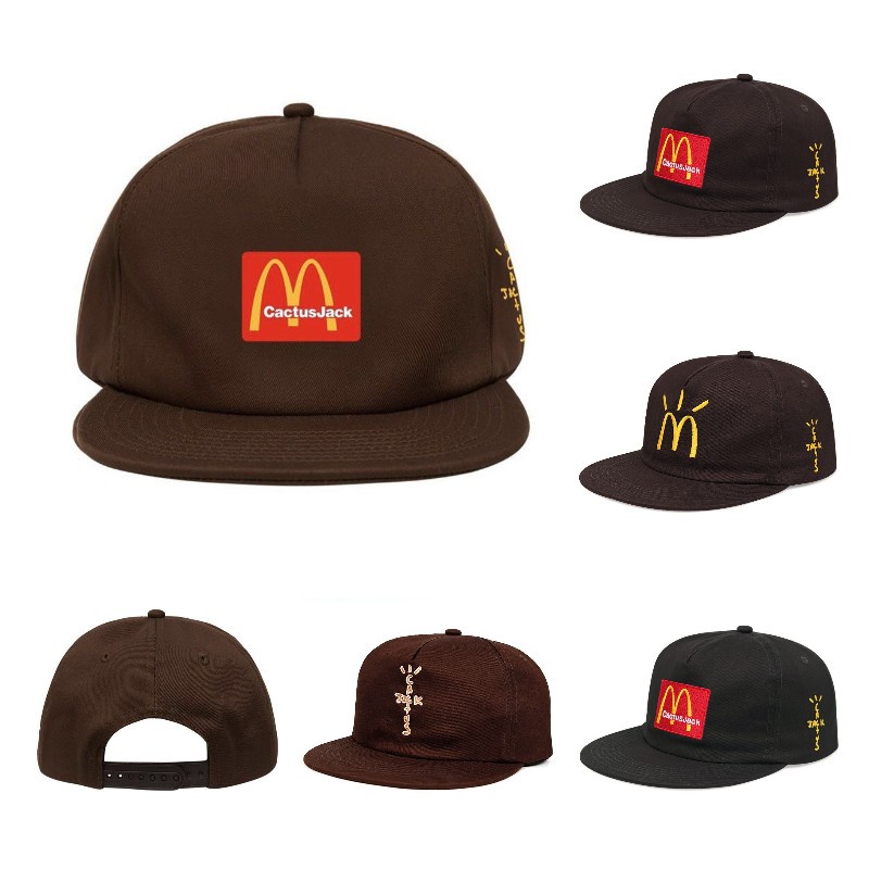 Boné De Beisebol Com Design Exclusivo Bordado Travis Scott Mcdonald's ...