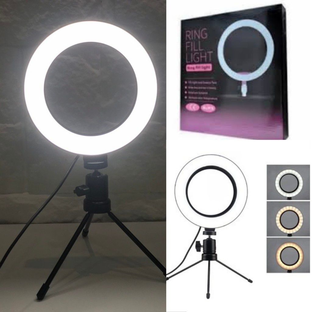 Anel Luz 6 Polegadas: Ilumine Seu Ambiente com o Ring Light Iluminador! | Shopee Brasil