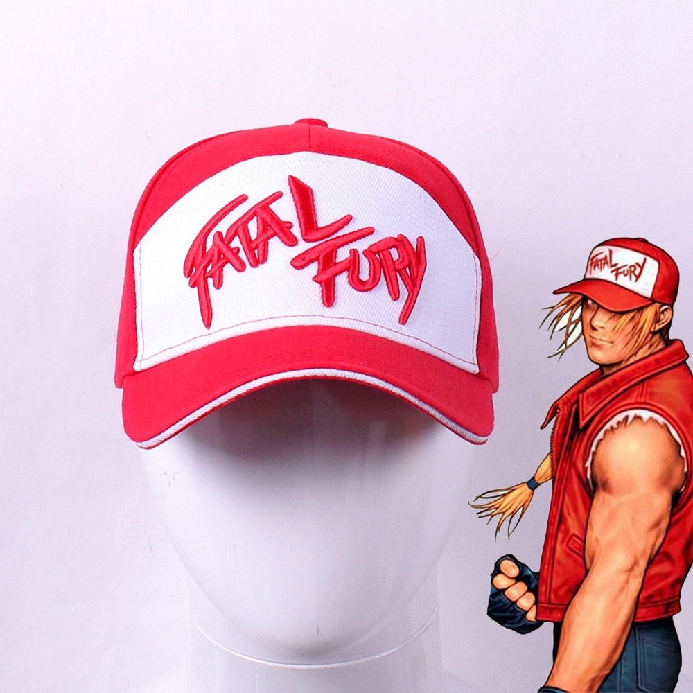 Boné importado KOF Fatal Fury Terry Bogard - Corre Que Ta Baratinho