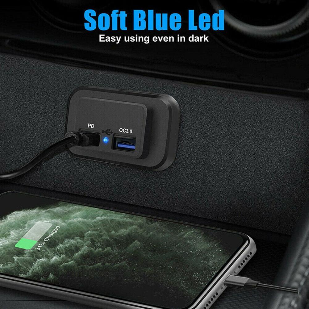 Tomada Dupla USB 12V/24V 3.1A Carregador de Carro para Caminhão ...